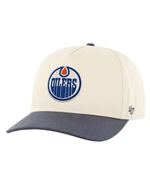 '47 Charcoal Edmonton Oilers Hitch Adjustable Hat in Blue for Men | Lyst