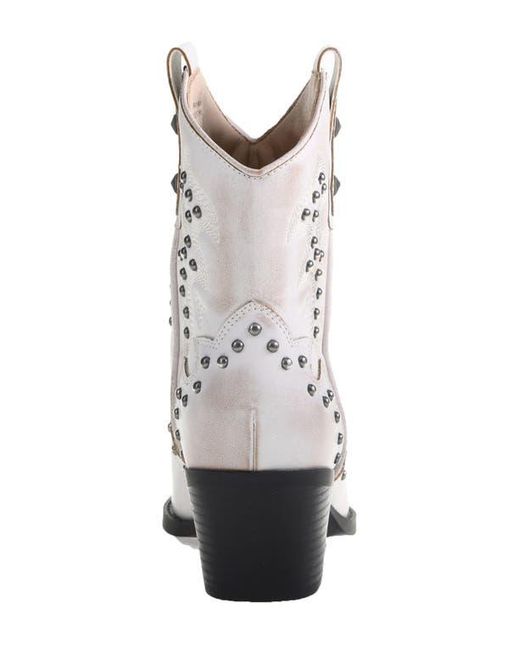 Dirty Laundry Nowhere Pointed Toe Western Boot in White | Lyst