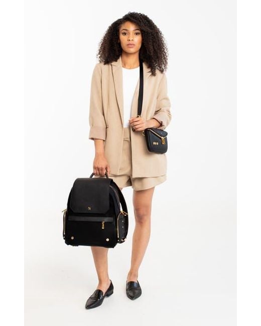 Lux and Nyx Zoe 15-Inch Laptop Backpack With Detachable Clutch in Black ...