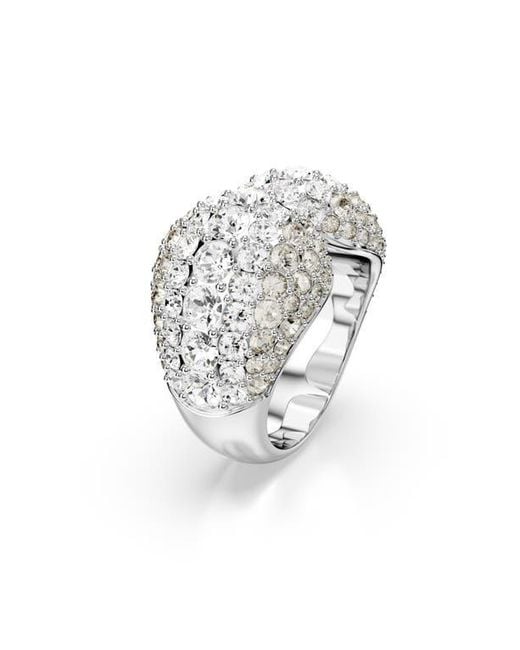 Swarovski Sublima Pavé Crystal Split Ring | Lyst