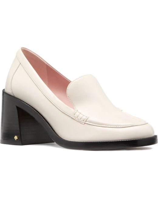 Kate Spade Lori Loafer Pump in White | Lyst