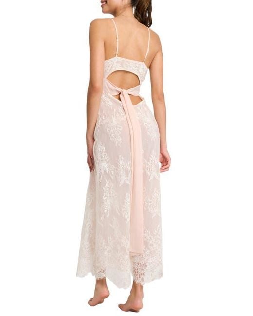 Rya Collection Giselle Lace & Chiffon Gown in Pink | Lyst