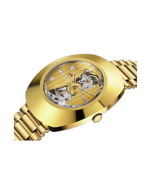 Rado Diastar Original Skeleton Open Heart Automatic Bracelet Watch, 35Mm in Metallic | Lyst