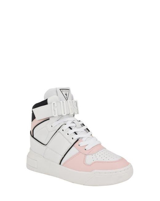 Guess Corten High Top Sneaker in White | Lyst