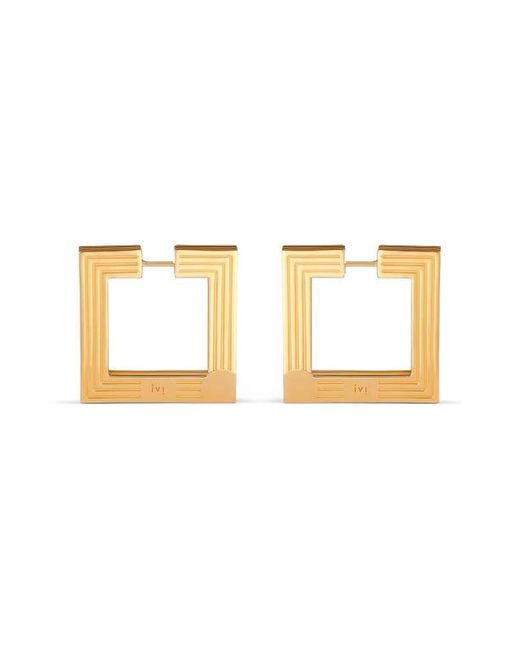 LIV Large Aurelia Hoop Earrings in White | Lyst