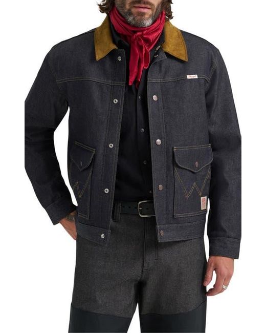 Wrangler Filson X Two-Tone Denim Work Jacket in Black for Men | Lyst