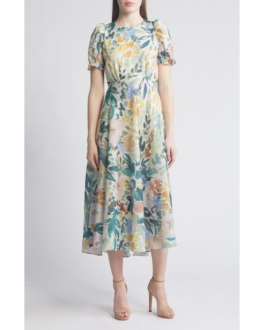 Ted Baker Deliyla Floral Dress In Blue Lyst