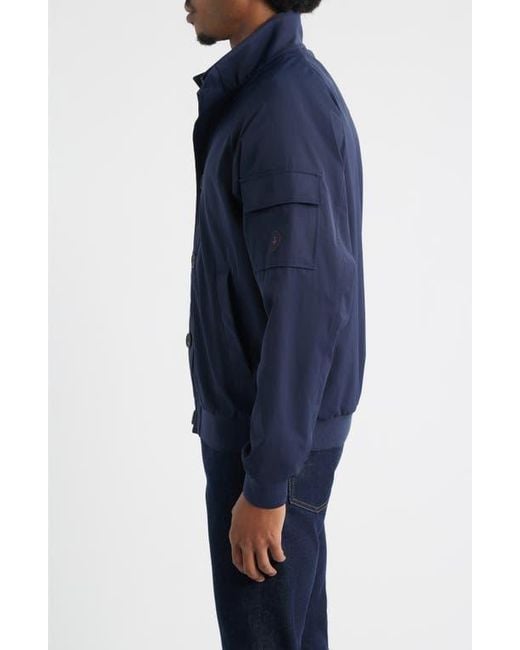 Save The Duck Blade Water Resistant Bomber Jacket in Blue for Men | Lyst
