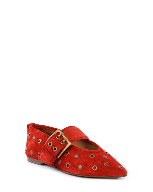 Seychelles Abbey Pointed Toe Flat in Red | Lyst