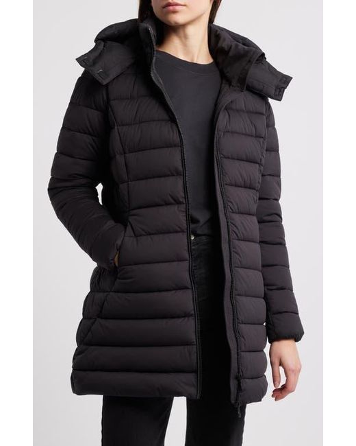 Save The Duck Dorothy Water Repellent Puffer Jacket With Removable Hood in Black | Lyst