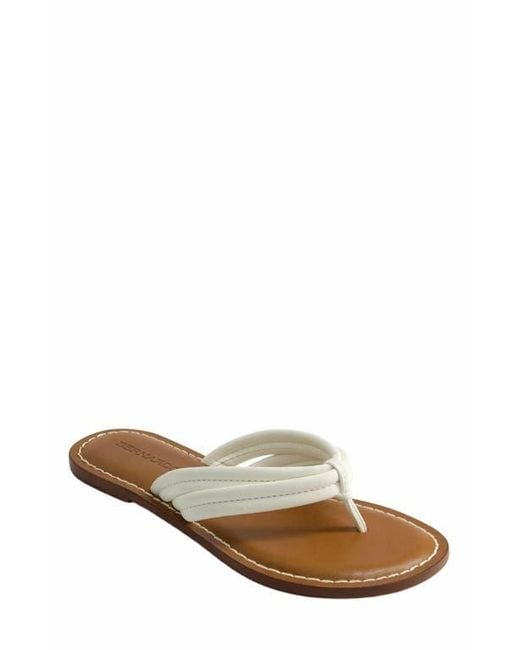 Bernardo Miami Thong Sandal in White | Lyst