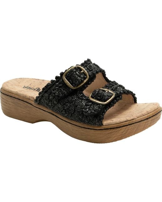 Alegria By Pg Lite Oona Slide Sandal in Black | Lyst