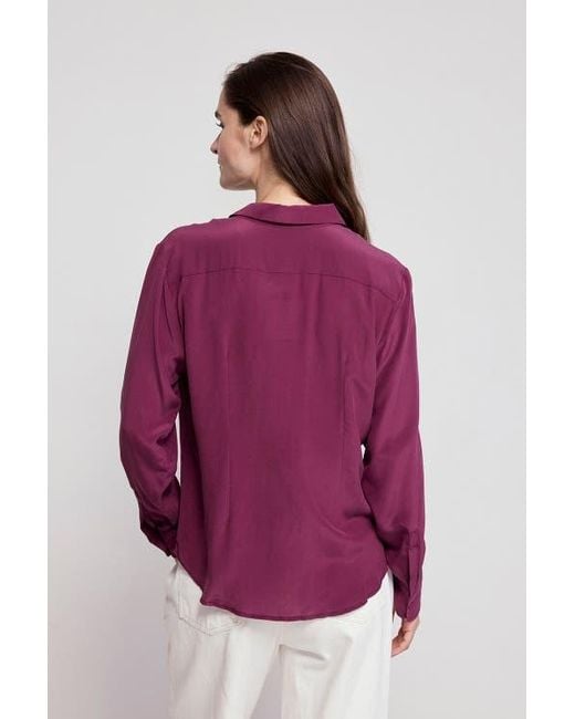 The Shirt The Silk Shirt in Purple | Lyst