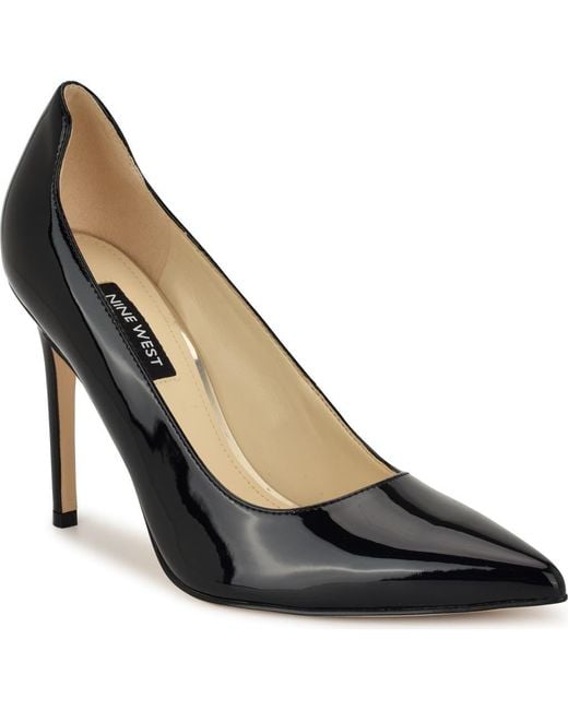 Nine West Freds Pointed Toe Pump in Black | Lyst
