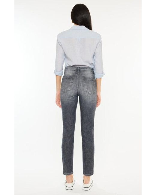 Kancan Taryn High Rise Cigarette Leg Jeans in Blue | Lyst