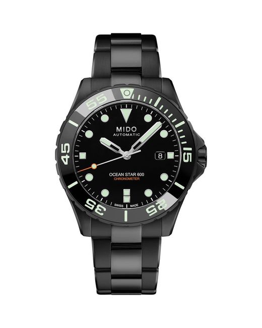 MIDO Ocean Star 600 Chronometer Bracelet Watch & Rubber Strap Gift Set ...