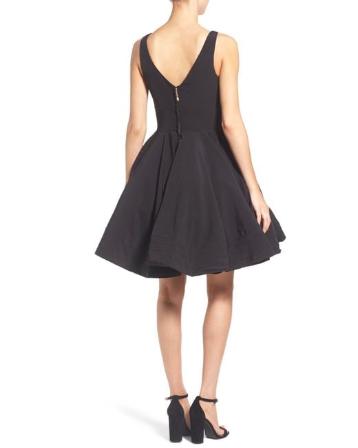 Mac Duggal Fit And Flare Cocktail Dress In Black Lyst