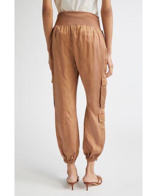 Cinq À Sept Raven Cargo Parachute Pants in Natural | Lyst