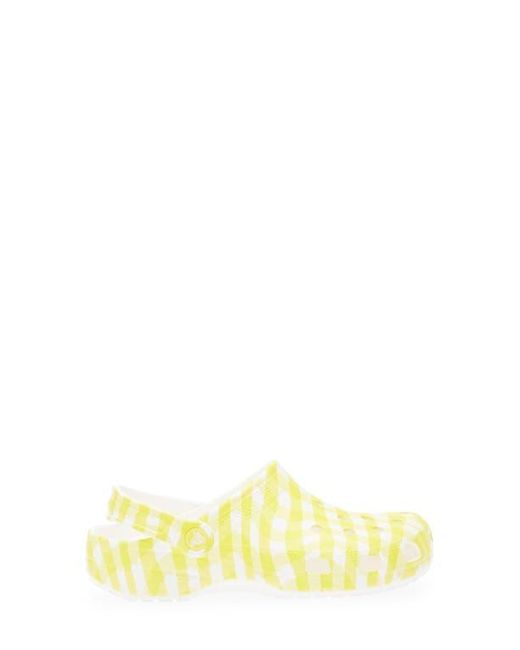 Crocs™ Classic Gingham Clog in Yellow | Lyst