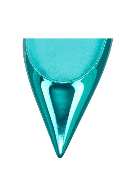 Christian Louboutin Miss Z Metallic Leather Pump in Blue | Lyst