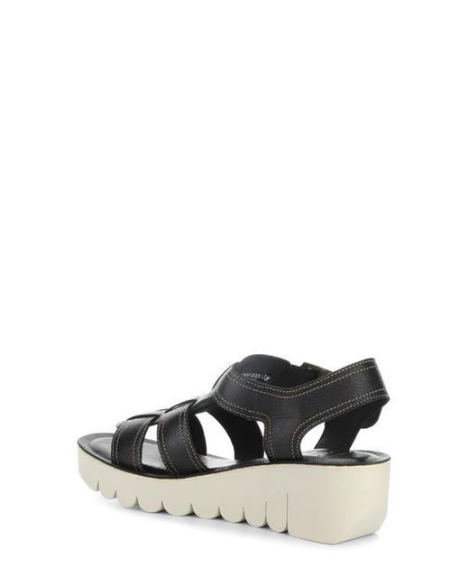 Fly London Yudd Platform Wedge Sandal in White | Lyst