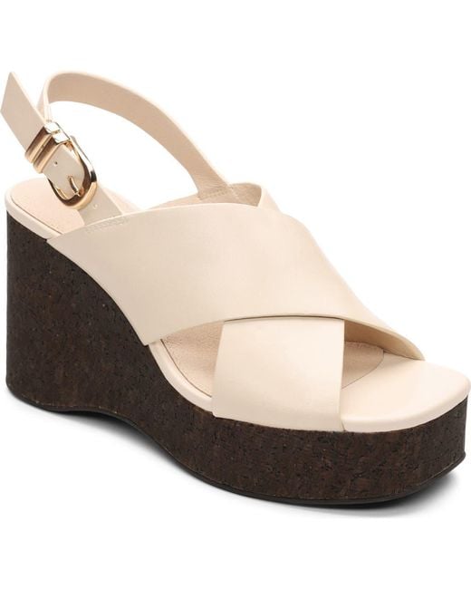 Sanctuary Nouveau Platform Wedge Sandal in Natural | Lyst