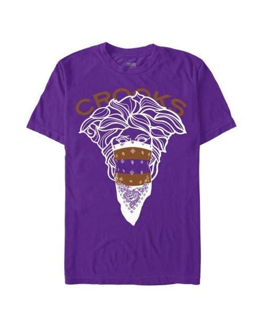 Crooks and Castles Medusa Negative Photo Effect Graphic T-Shirt in ...