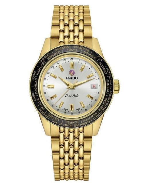 Rado Captain Cook Over-Pole Gmt Automatic Watch, 39Mm in Metallic | Lyst