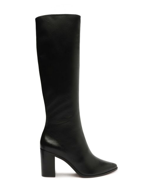 Schutz Shoes Mikki Up Block Heel Tall Boot In Black Lyst