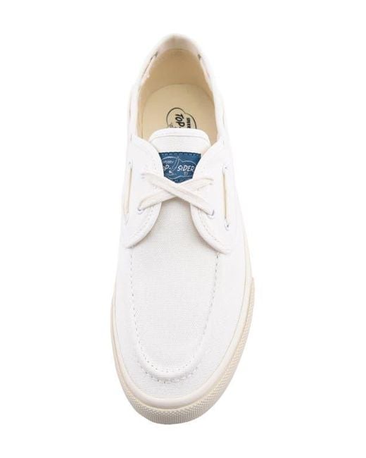 Sperry Top-Sider Classic Seamate Boat Shoe in White for Men | Lyst