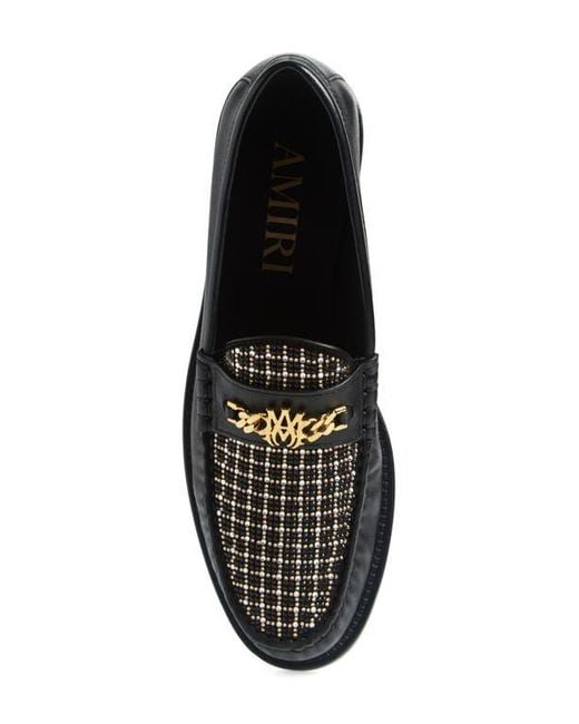 Amiri Ma Chain Penny Loafer in Black for Men | Lyst