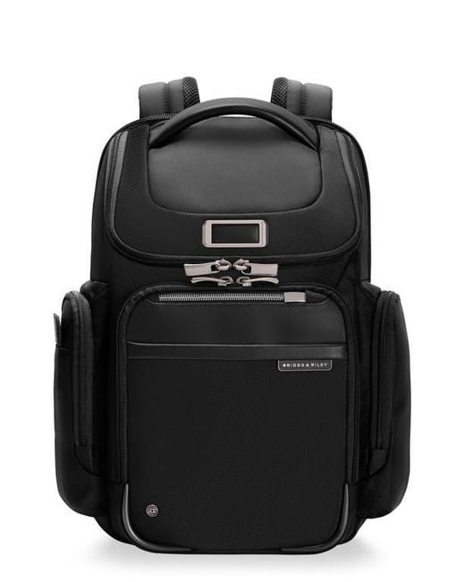 Briggs & Riley Work Medium Widemouth Backpack in Black | Lyst