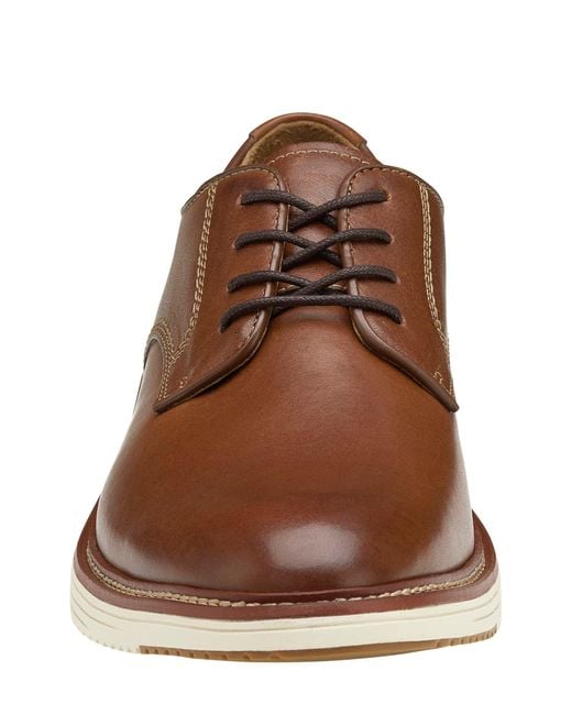 Johnston & Murphy Upton Plain Toe Derby in Brown for Men | Lyst