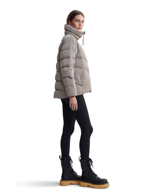 Varley Alena 700 Fill Power Down Puffer Jacket in Gray | Lyst
