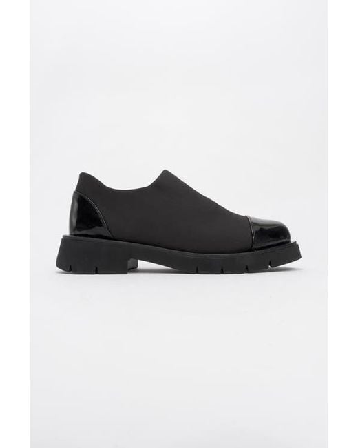 Prologue Shoes Panola Scuba Loafer in Black | Lyst