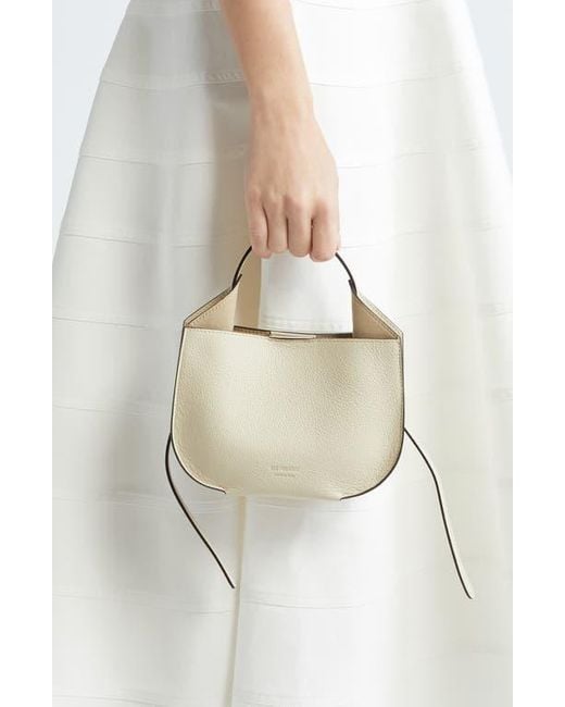 REE PROJECTS Mini Helene Leather Hobo Bag in Natural | Lyst