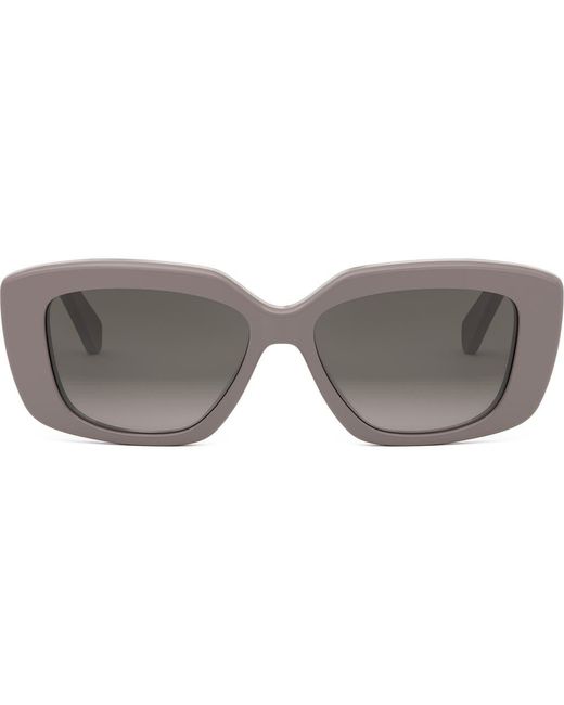 Celine Triomphe 55Mm Rectangular Sunglasses | Lyst