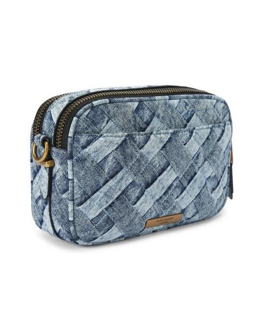 Kurt Geiger Kensington Denim Camera Crossbody Bag in Blue | Lyst