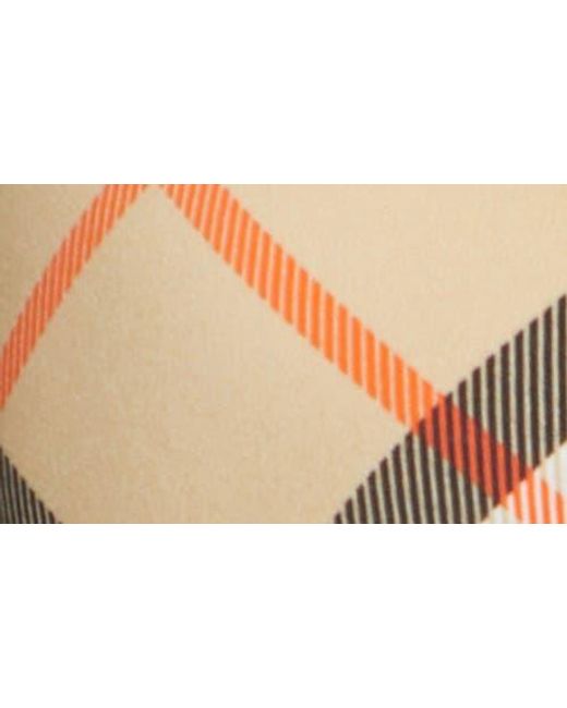 Burberry Check Triangle String Bikini Top in Natural | Lyst