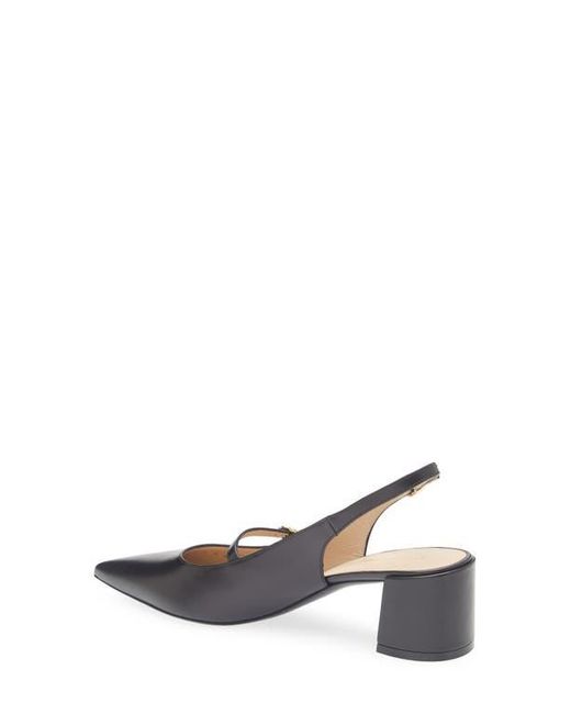 Stuart Weitzman Emilia Mj Slingback Pump in Black | Lyst