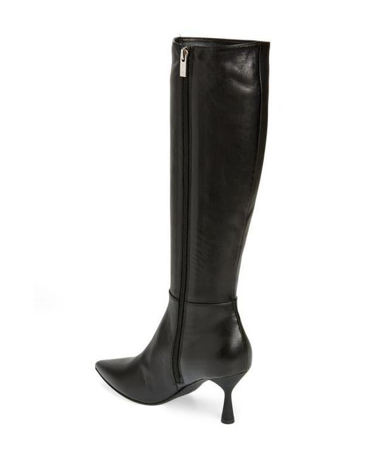 Agl Attilio Giusti Leombruni Ide Pointed Toe Knee High Boot in Black | Lyst