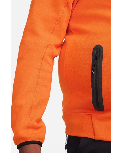 Nike Tech Fleece Windrunner Zip Hoodie in Orange for Men | Lyst
