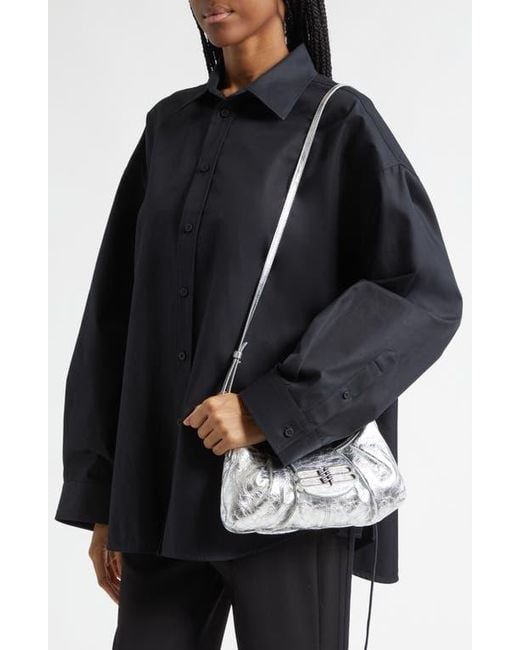 Balenciaga Small Pamela Crinkled Metallic Leather Shoulder Bag | Lyst