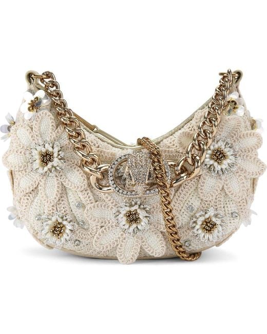 Kurt Geiger Small Chelsea Chain Hobo in Natural | Lyst