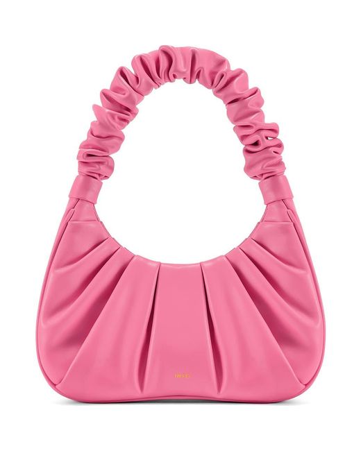 JW PEI Gabbi Ruched Faux Leather Hobo in Pink | Lyst