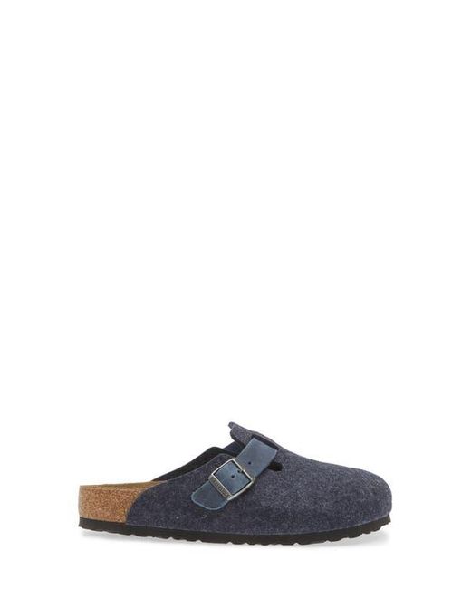 Birkenstock Boston Wool Felt Clog in Blue for Men | Lyst