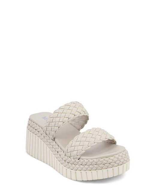 MIA Yoshi Platform Wedge Sandal in Metallic | Lyst