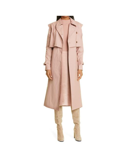Ted Baker Talya Trench Coat in Pink | Lyst