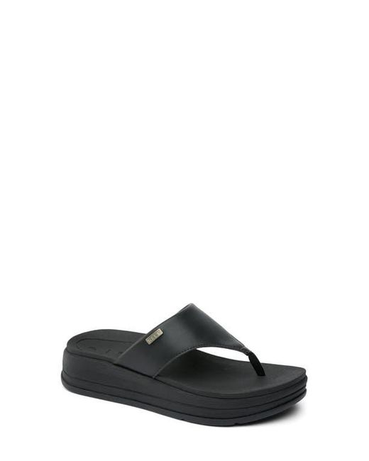Reef Aura Serenity Platform Sandal in Black | Lyst