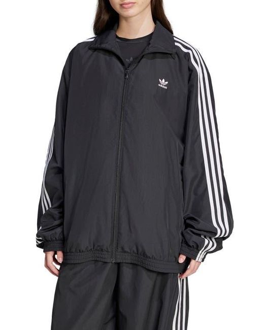 adidas Originals Adicolor Oversize Track Jacket in Black | Lyst